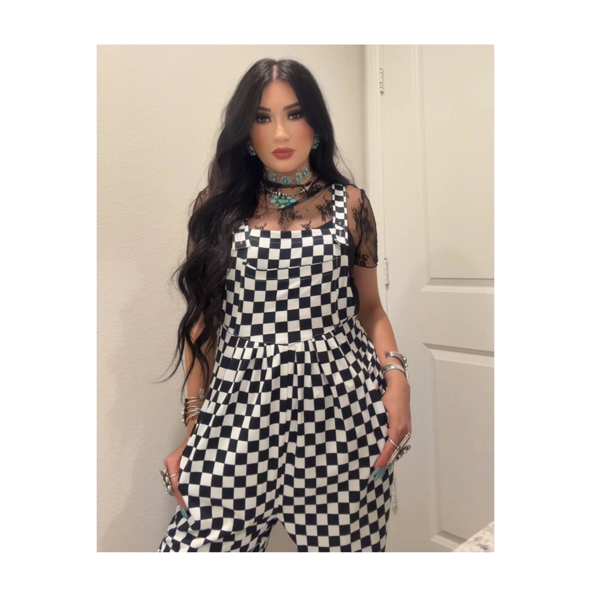 Checkered overalls – Texassunsetboutique